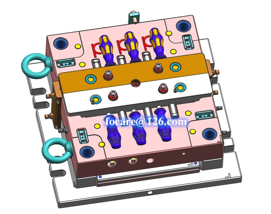 Two component bi material screwdriver handle mold – China Reliable ...