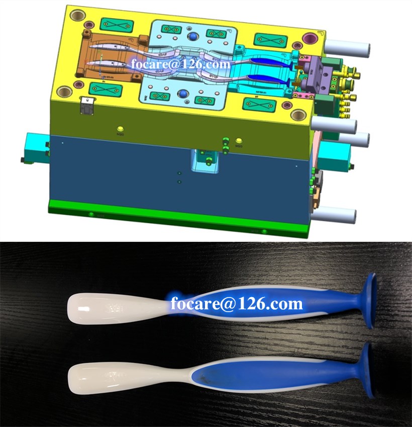 Dual material cleaning brush two shot molding – China Reliable Multi ...